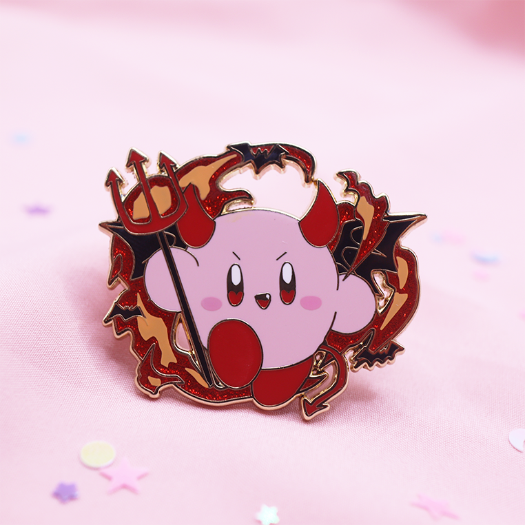 DEVIL POYO ENAMEL PIN – MAMOBOT