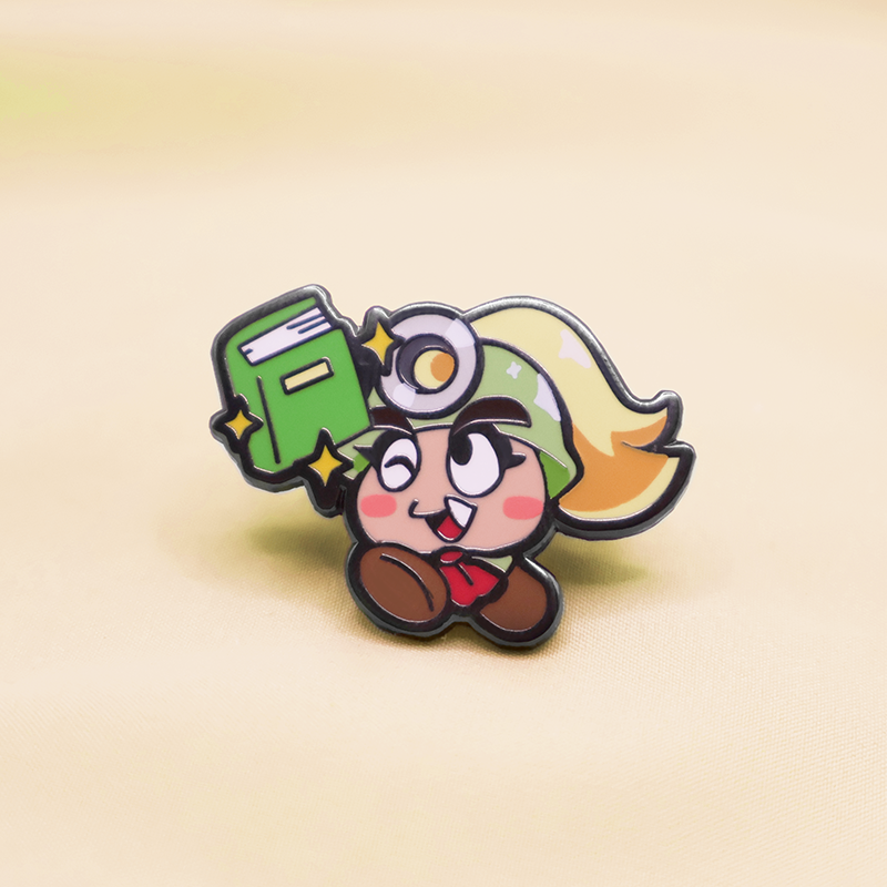 [BLACK NICKEL] GOOMBELLA TATTLE! ENAMEL PIN [PAPER MARIO PALS] – MAMOBOT