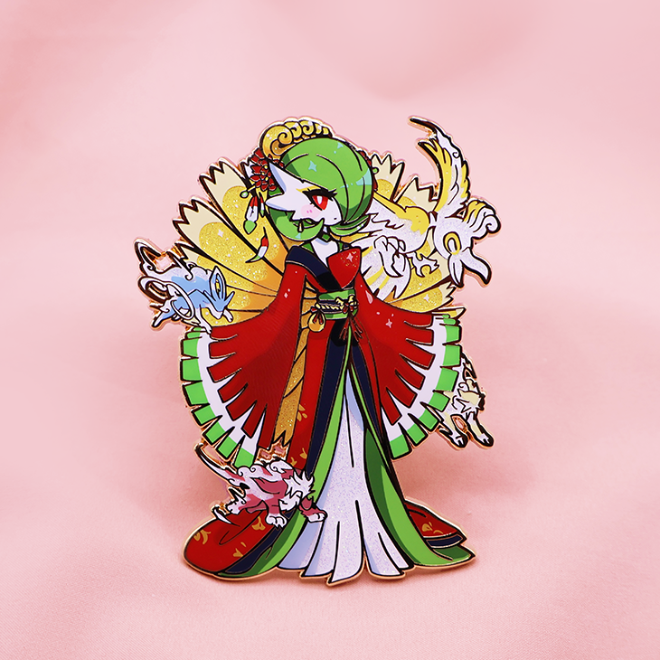 [HO-OH] GARDEVOIR [FASHION GARDEVOIR] ENAMEL PIN – MAMOBOT