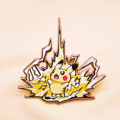 PIKA [THUNDER!] [SMASH! SERIES] ENAMEL PIN – MAMOBOT