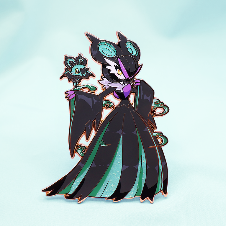 [~SHINY MINT] [NOIVERN] GARDEVOIR [FASHION GARDEVOIR] ENAMEL PIN – MAMOBOT