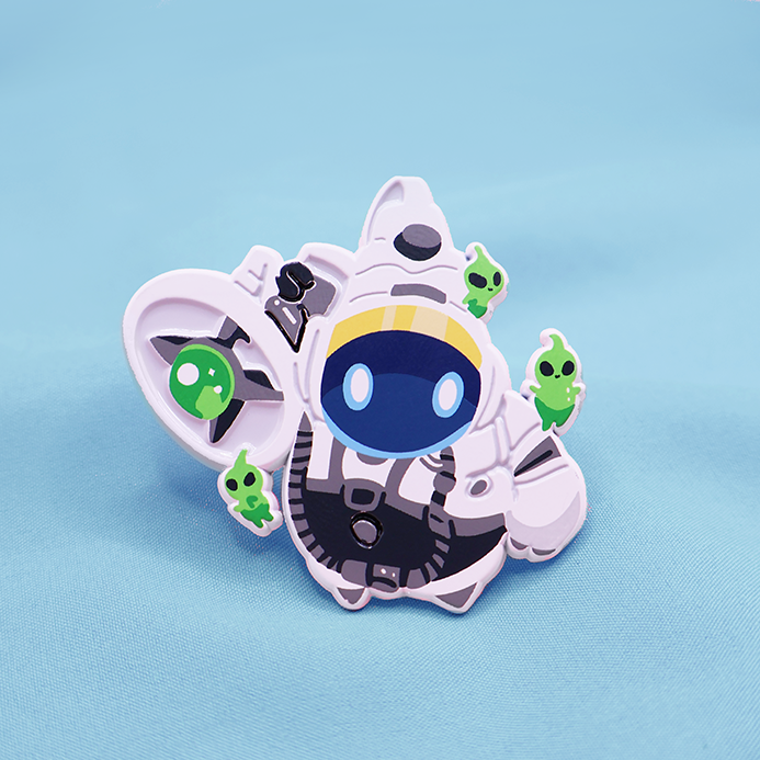 ASTRO BARD [LEAGUE MALLOW] SOFT DYED ENAMEL PIN – MAMOBOT