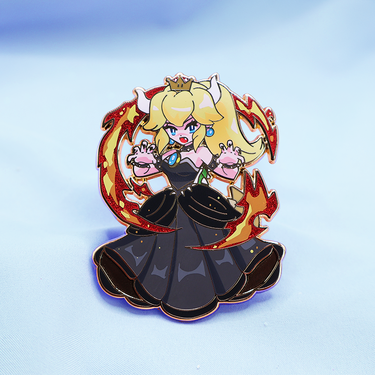 BOWSETTE [BLONDE CLASSIQUE] [NINTENDOLL] ENAMEL PIN – MAMOBOT