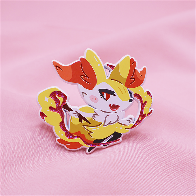 BRAIXEN POKEMALLOW ENAMEL PIN – MAMOBOT