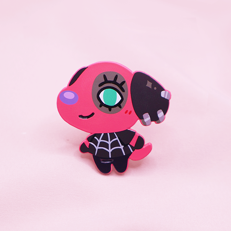 CHERRY [AC MALLOW] SOFT DYED ENAMEL PIN – MAMOBOT