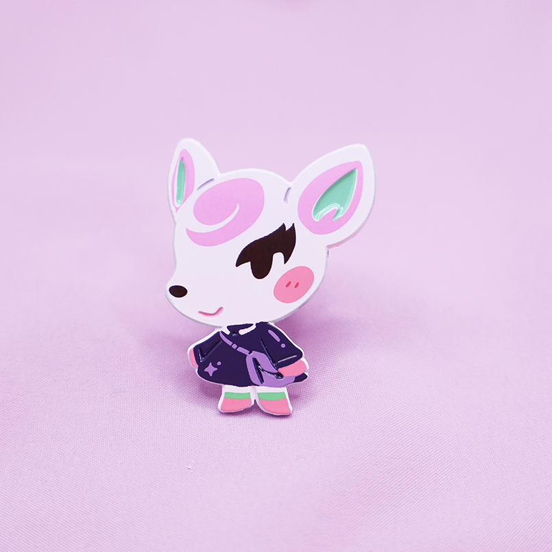 DIANA [AC MALLOW] SOFT DYED ENAMEL PIN – MAMOBOT