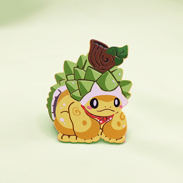 DURIAN RAMMUS [LEAGUE MALLOW] SOFT DYED ENAMEL PIN – MAMOBOT