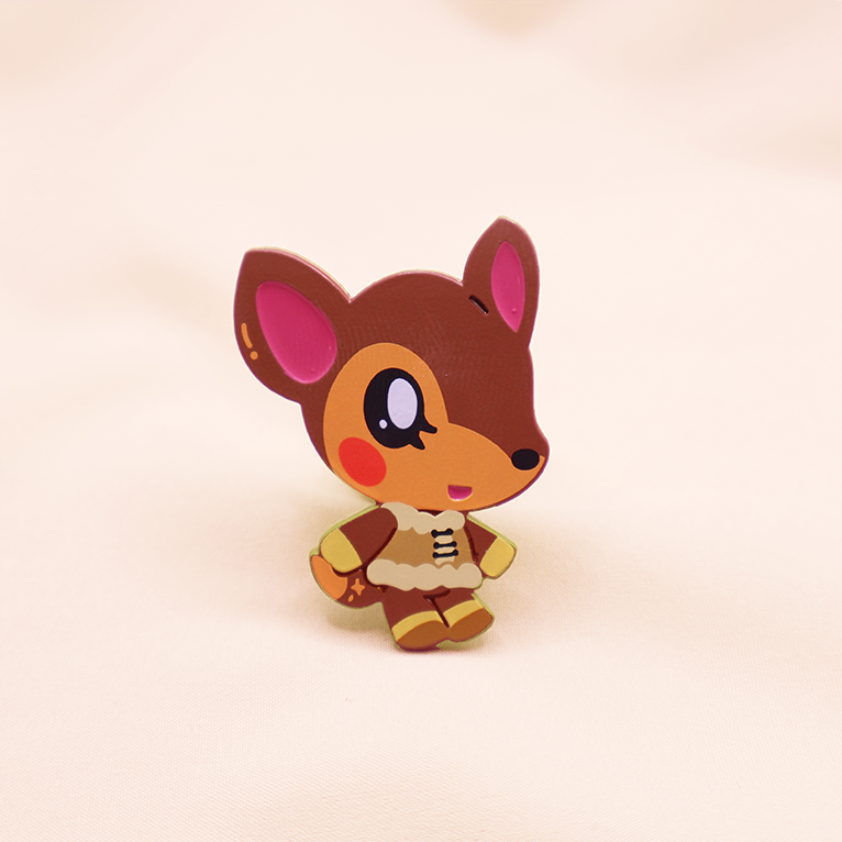 FAUNA [AC MALLOW] SOFT DYED ENAMEL PIN – MAMOBOT