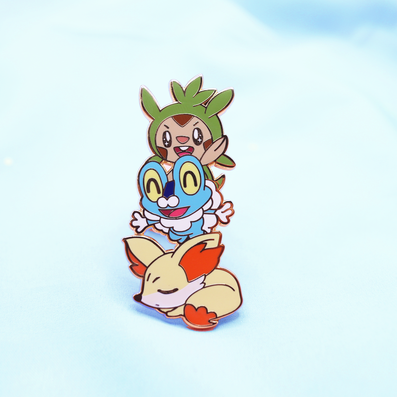 [KALOS] [GEN 6] POKESTARTER STACK ENAMEL PIN – MAMOBOT