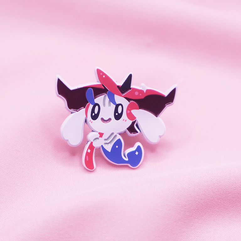 FLOETTE [ETERNAL FORM] [POKEMALLOW] SOFT DYED ENAMEL PIN – MAMOBOT