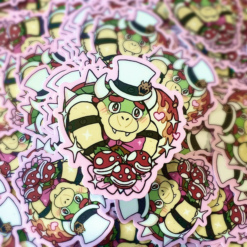 BOWSER'S PROPOSAL VINYL STICKER – MAMOBOT