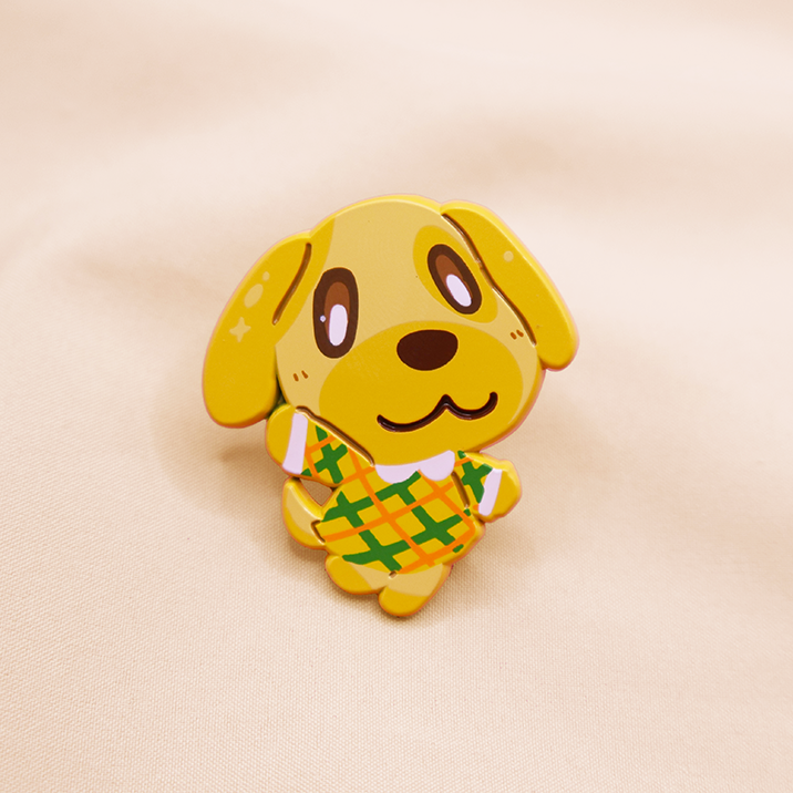 GOLDIE [AC MALLOW] SOFT DYED ENAMEL PIN – MAMOBOT