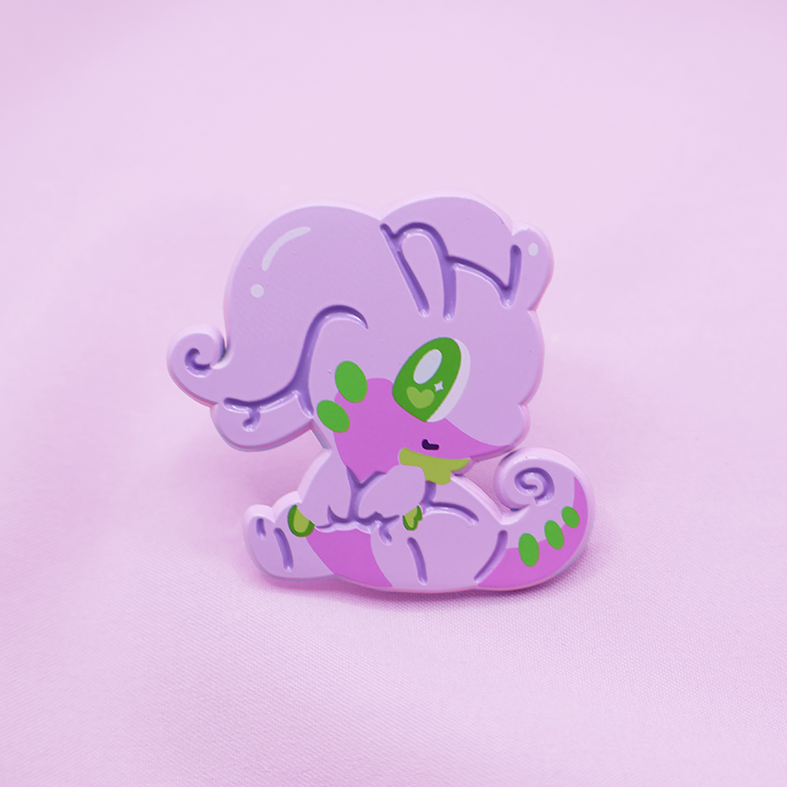 GOODRA [SWEET] [POKEMALLOW] SOFT DYED ENAMEL PIN – MAMOBOT