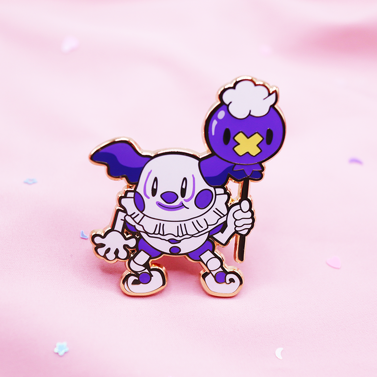 [PURPLE] [PENNYMIME] MR. MIME [POKE HORROR NIGHTS] ENAMEL PIN – MAMOBOT