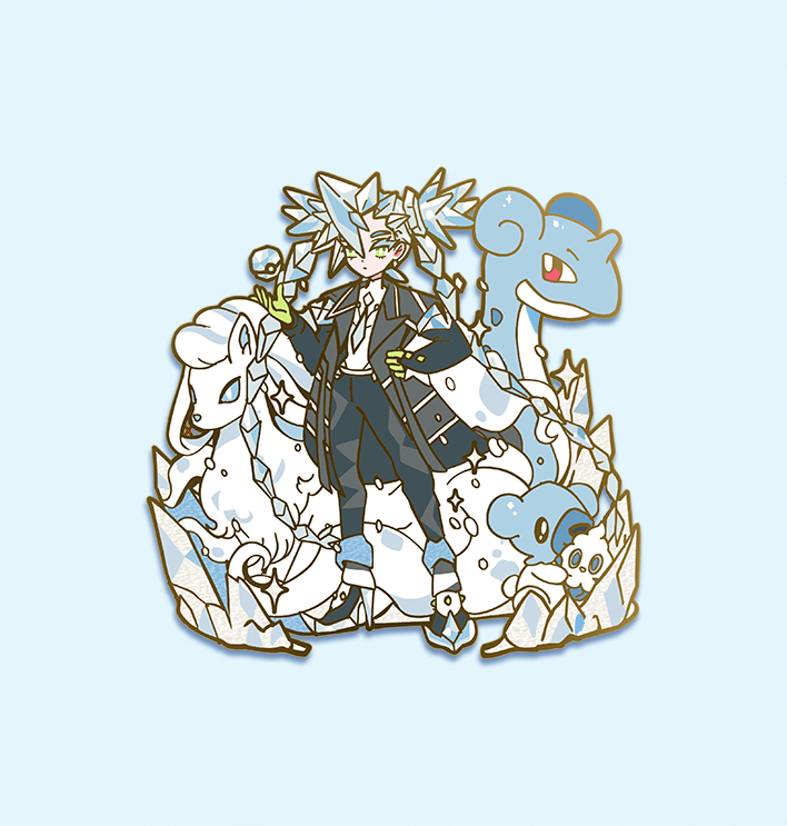 [ICE TYPE] JUMBO PROJECT VOLTAGE MIKU GOLD PLATED ENAMEL PIN [PREORDER ...