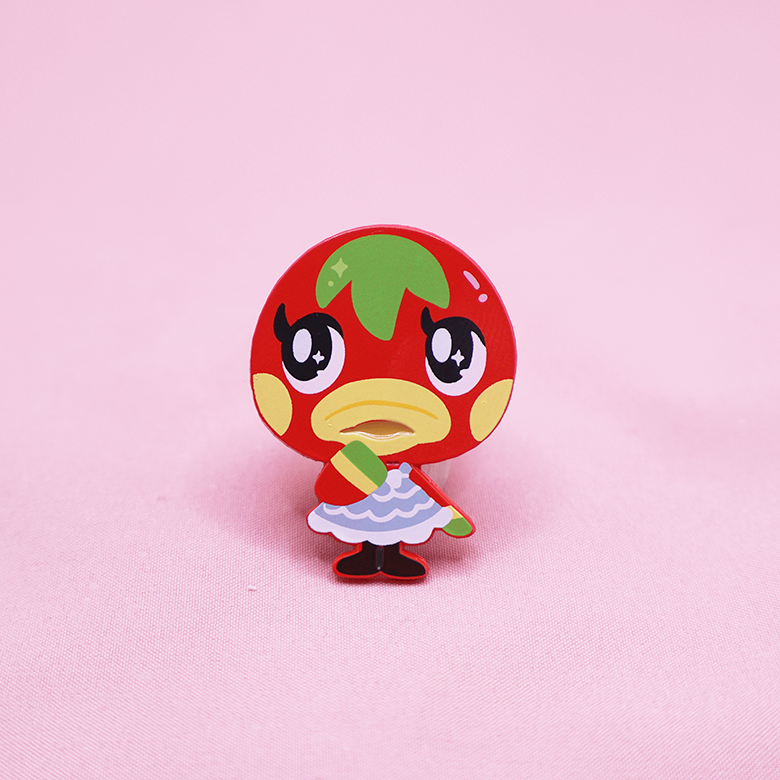 KETCHUP [AC MALLOW] SOFT DYED ENAMEL PIN – MAMOBOT