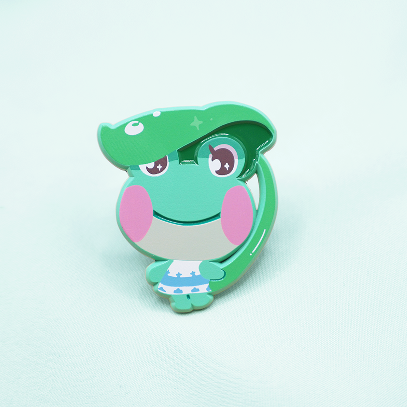 LILY [AC MALLOW] SOFT DYED ENAMEL PIN – MAMOBOT