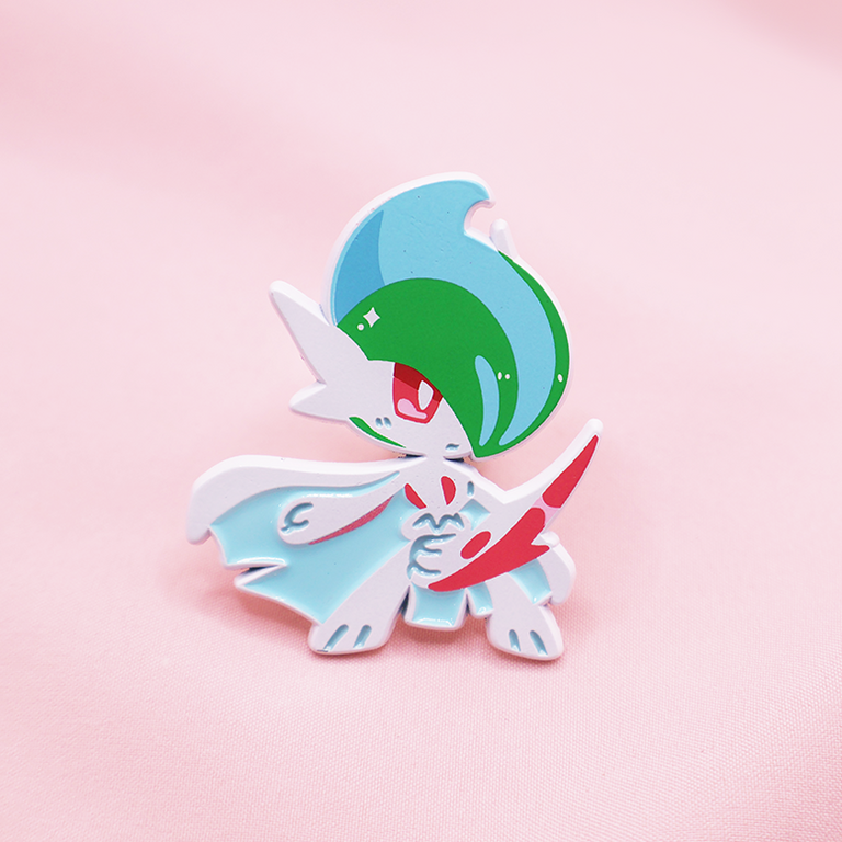 [MEGA GALLADE] [MEGA EVOLUTION] SOFT DYED ENAMEL PIN – MAMOBOT