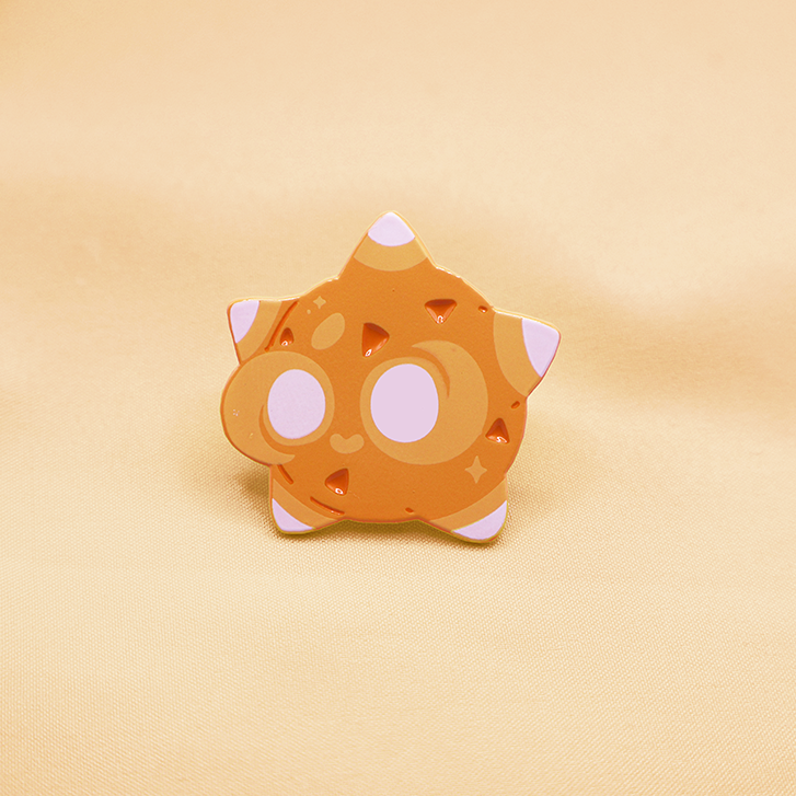 [ORANGE] MINIOR [POKEMALLOW] SOFT DYED ENAMEL PIN – MAMOBOT