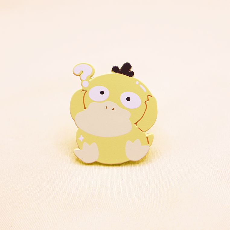 Confused Psyduck Pokemallow Soft Dyed Enamel Pin Mamobot