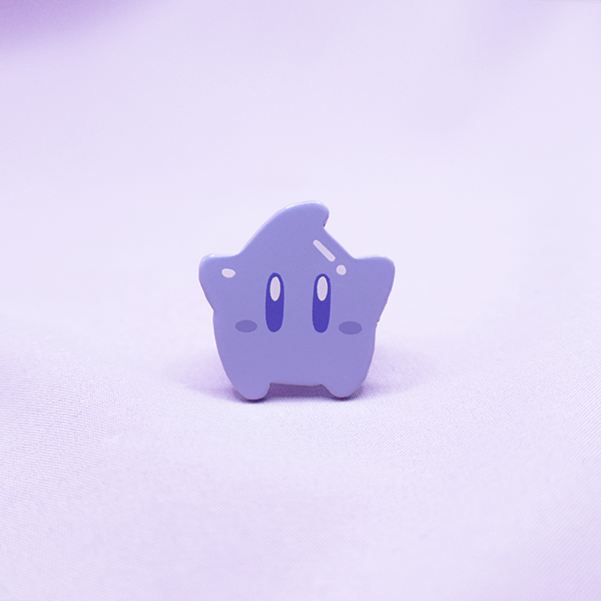 [PERIWINKLE] SOLO STAR LUMA SOFT DYED ENAMEL PIN [MIXED GRADE] – MAMOBOT