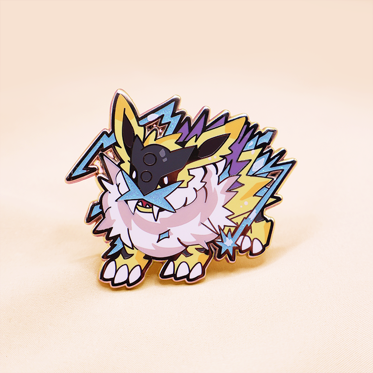 [thunder] [raikou X Jolteon] [eevee Fusion] Enamel Pin Mamobot