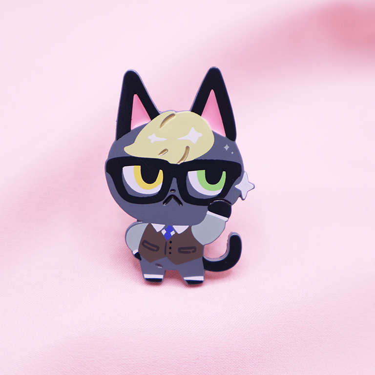 RAYMOND [AC MALLOW] SOFT DYED ENAMEL PIN – MAMOBOT