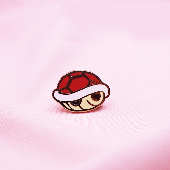 RED KOOPA SHELL ENAMEL PIN [MARIO MINIS] – MAMOBOT