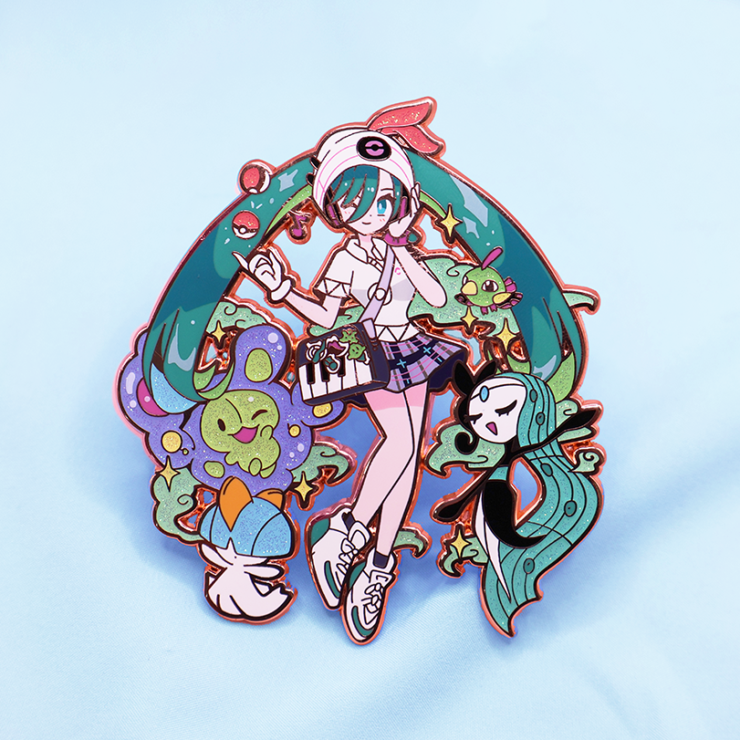 [SHINY PSYCHIC TYPE] JUMBO PROJECT VOLTAGE MIKU ROSE GOLD PLATED ENAME ...