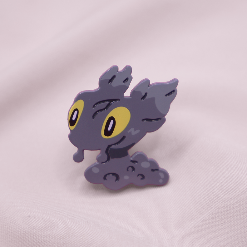 [~SHINY] SLUGMA [POKEMALLOW] SOFT DYED ENAMEL PIN – MAMOBOT