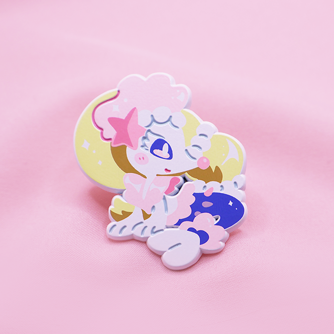 [SHINY] PRIMARINA [POKEMALLOW] SOFT DYED ENAMEL PIN – MAMOBOT