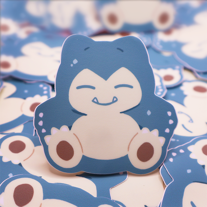 [VINYL STICKER] POKEMALLOW SNORLAX STICKER – MAMOBOT