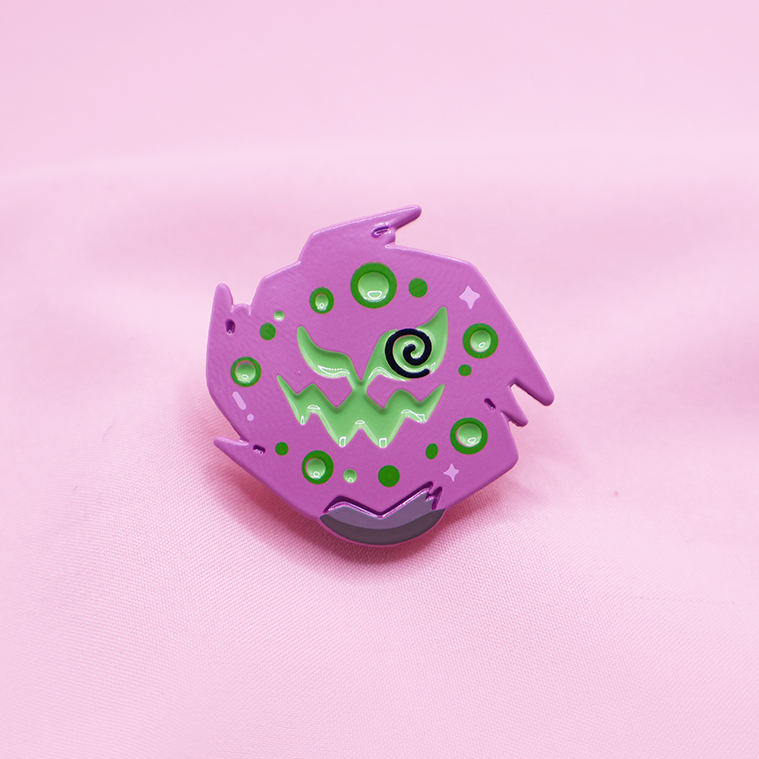 SPIRITOMB [POKEMALLOW] SOFT DYED ENAMEL PIN [MIXED GRADE] – MAMOBOT
