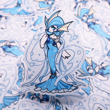 [VINYL STICKER] [VAPOREON GARDEVOIR] [HAUNT COUTURE] – MAMOBOT