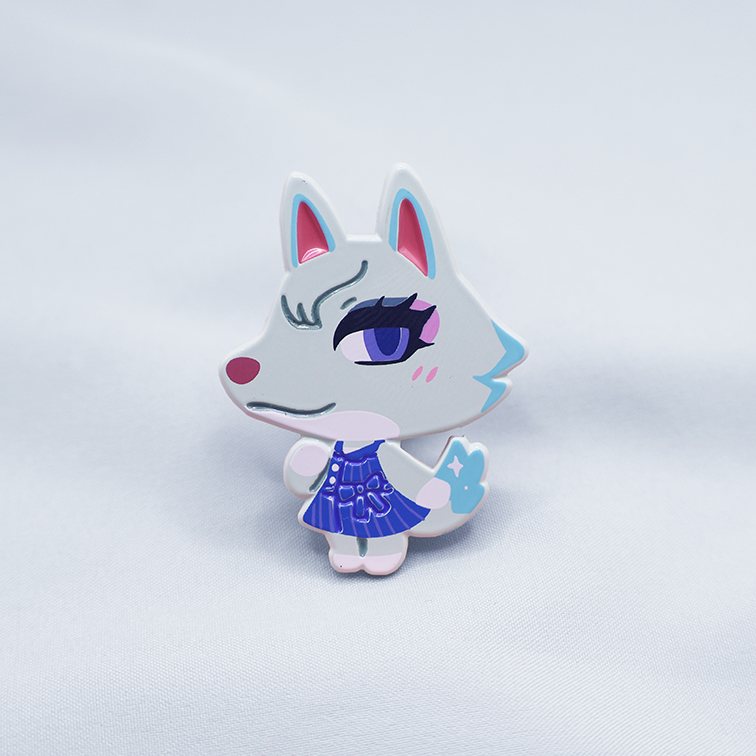 WHITNEY [AC MALLOW] SOFT DYED ENAMEL PIN – MAMOBOT
