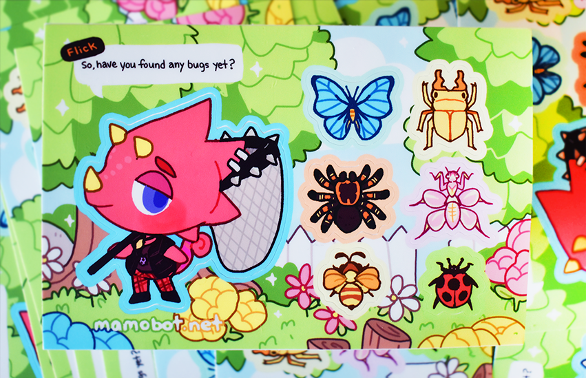 FLICK & FRIENDS STICKER SHEET – MAMOBOT