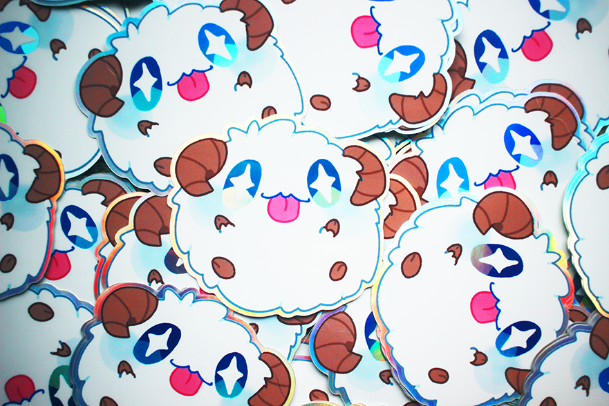 PORO VINYL STICKER [HOLOGRAPHIC] – MAMOBOT